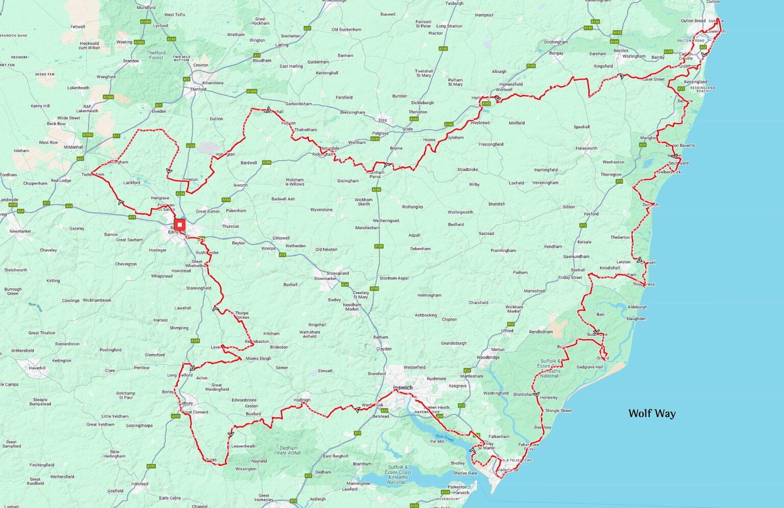 Cycle The Wolf Way Suffolk | Cycle Breaks